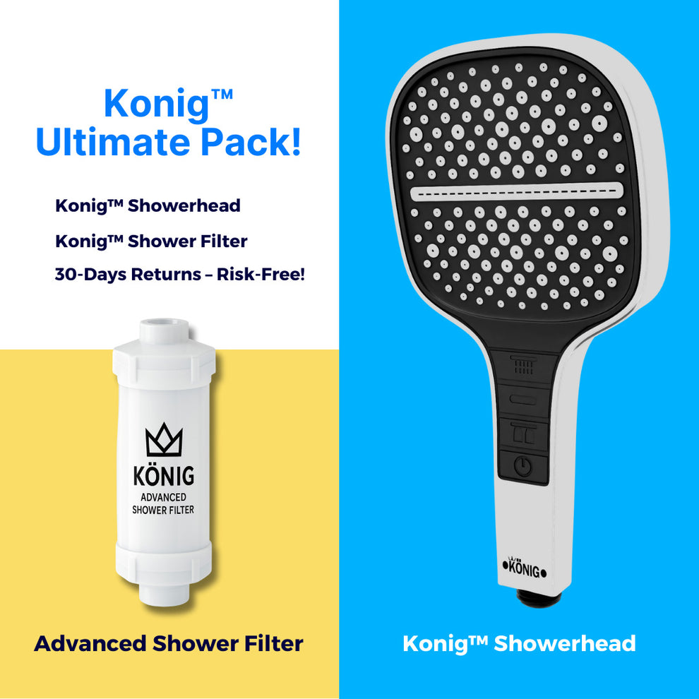 Konig™ Pro Filtered Shower head Pack – Exult Planet